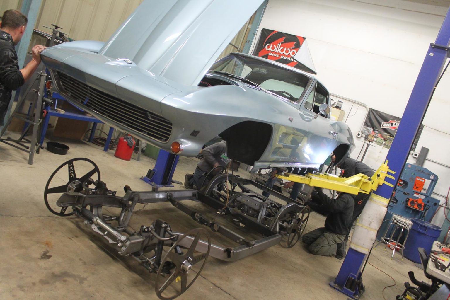 “Body Swapped” 1964 Chevy Corvette to Art Morrison Chassis - MetalWorks ...